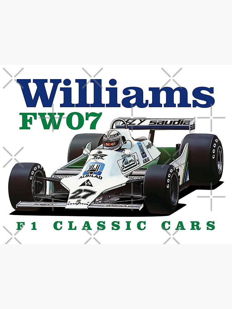 "Williams FW07 F1 legend car retro 80s style " Poster for Sale by ...