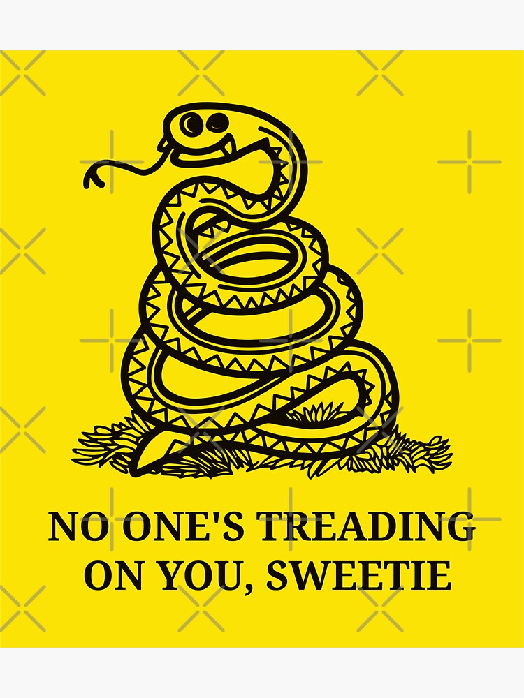 "no one's treading on you, sweetie" Sticker for Sale by yass-art ...