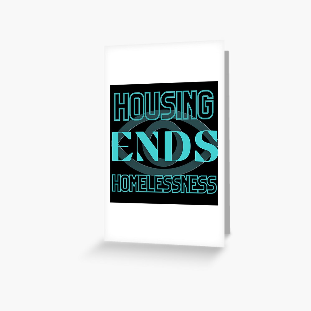 "Housing Ends Homelessness" Sticker for Sale by Chestosterone | Redbubble