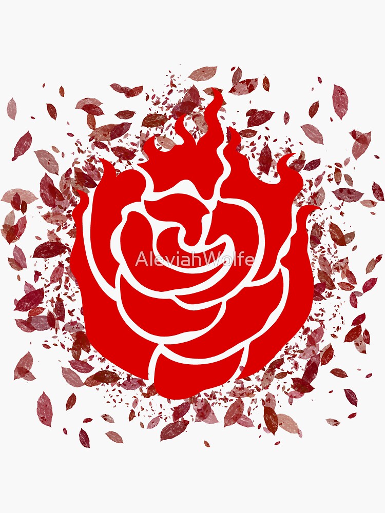 "Ruby Rose (RWBY) Emblem/Symbol" Sticker for Sale by AleviahWolfe ...