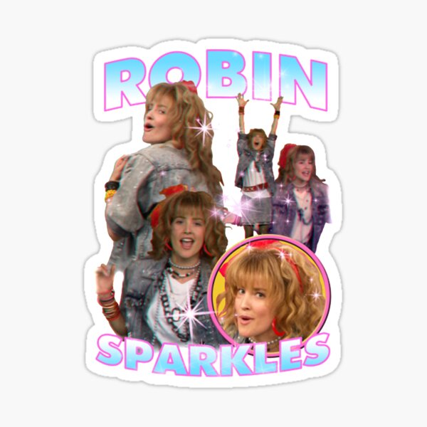 "Robin Sparkles Bootleg Shirt" Sticker for Sale by BennieRalston ...