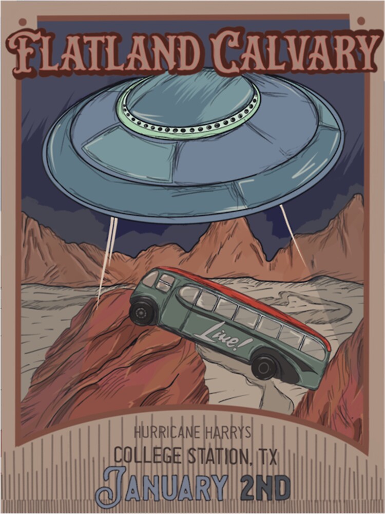 "Flatland Calvary Concert Poster" Sticker for Sale by Faithcampto | Redbubble