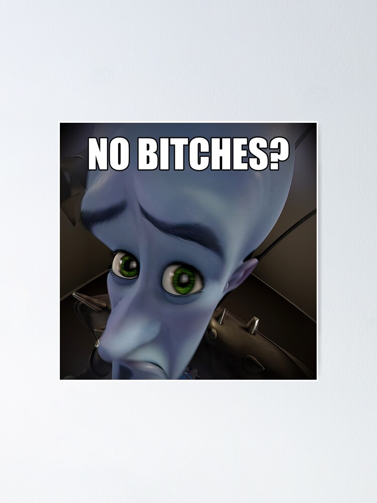 "No Bitches Meme" Poster for Sale by NeatMemes | Redbubble