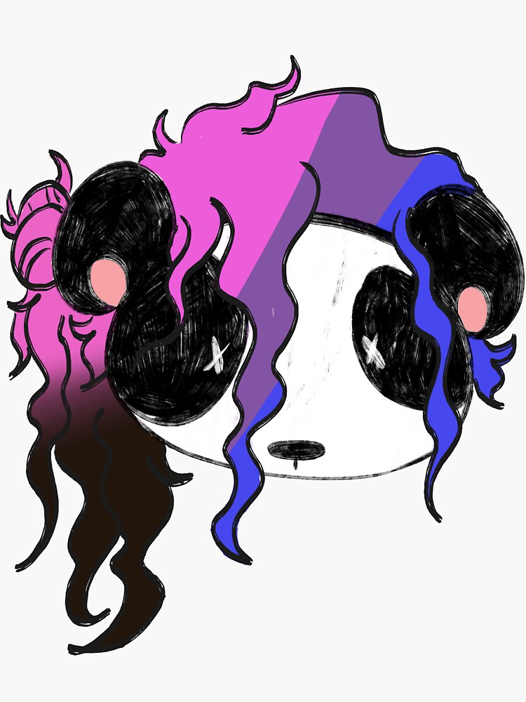 "Bisexual pride panda (2022 style update)" Sticker for Sale by ...
