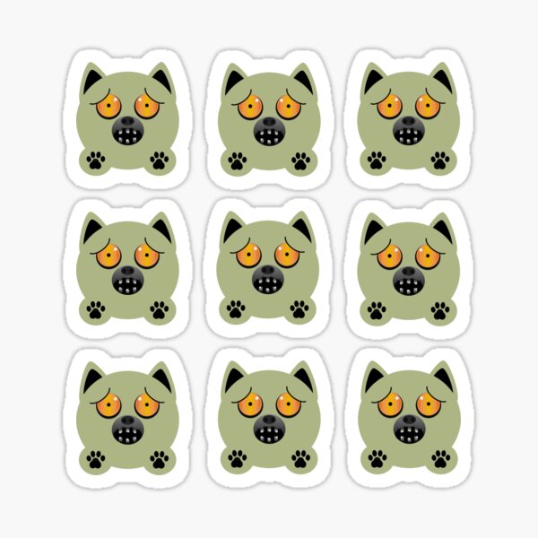 "Sad anime zombie dog " Sticker for Sale by HighScale | Redbubble