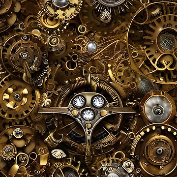 "Steampunk cogs and gears VI" Art Board Print for Sale by Liupek ...