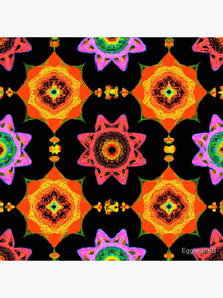 "Funky Colors" Sticker for Sale by EggheadK8 | Redbubble