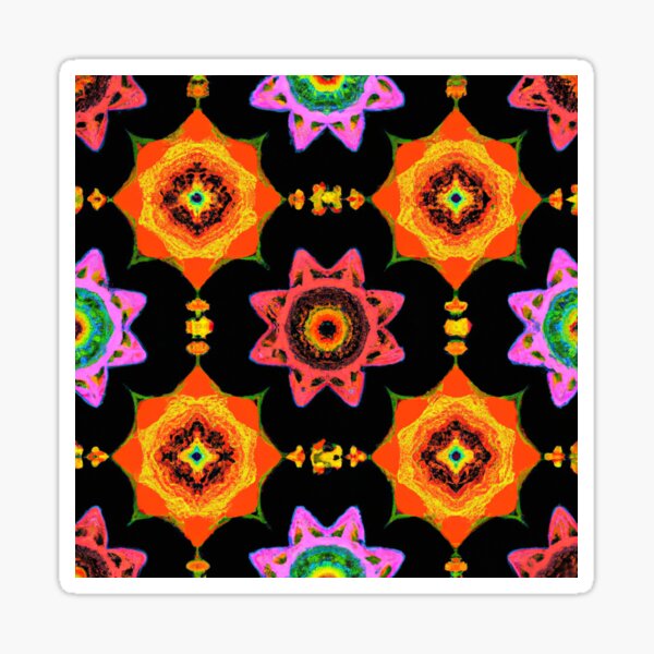 "Funky Colors" Sticker for Sale by EggheadK8 | Redbubble