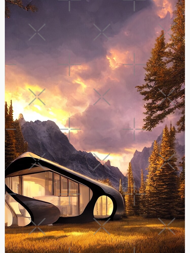 "Sunrise, mountain, landscape, Abstract, Architecture, a home on a ...