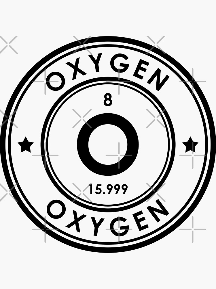 "Oxygen Element" Sticker for Sale by Emllea | Redbubble