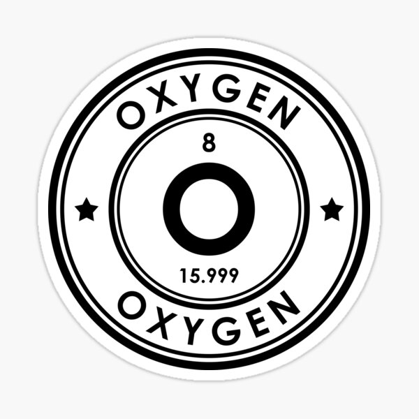"Oxygen Element" Sticker for Sale by Emllea | Redbubble