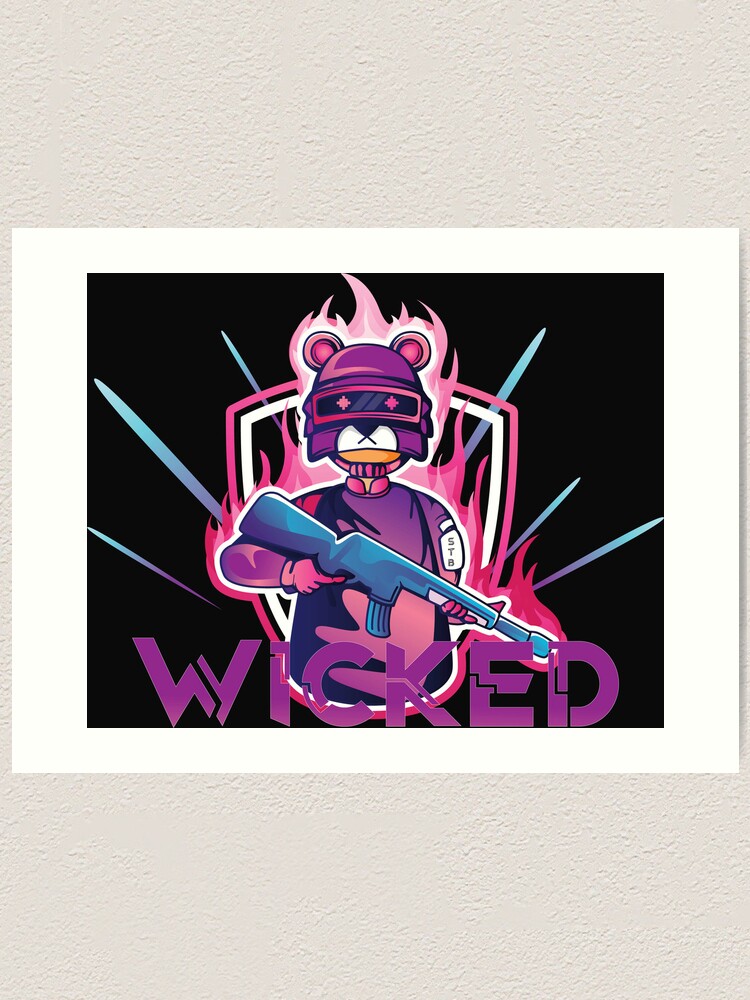 "Wicked Gaming Logo" Art Print for Sale by MohawakLogos | Redbubble