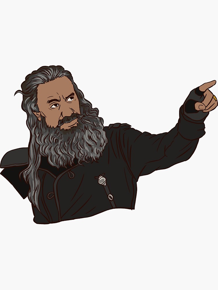 "Ed/Blackbeard (OFMD)" Sticker for Sale by monkeyymarx | Redbubble