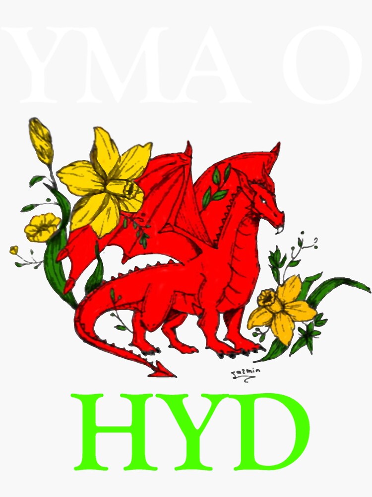 "Yma o Hyd" Sticker for Sale by JoshuaLindsley | Redbubble