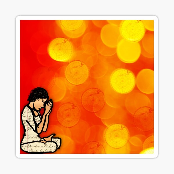 "Prayer GRRL II (1337)" Sticker for Sale by griefcreativity | Redbubble