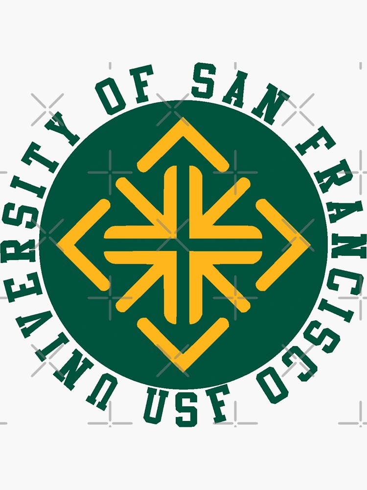 "University of San Francisco USF logo" Sticker for Sale by MyUniversity | Redbubble