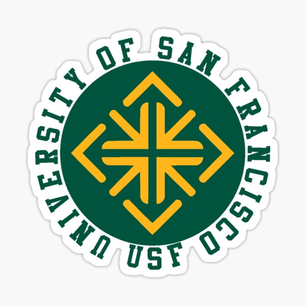 "University of San Francisco USF logo" Sticker for Sale by MyUniversity ...