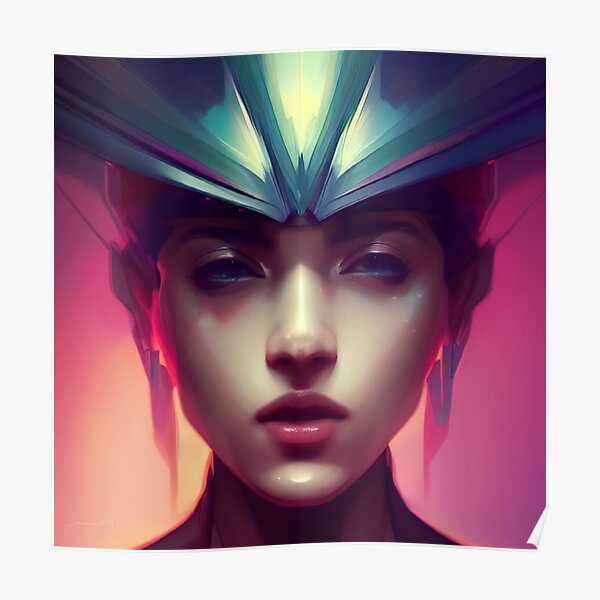 "AI Cyberpunk Humanoid Robot" Poster for Sale by TheAIShop | Redbubble