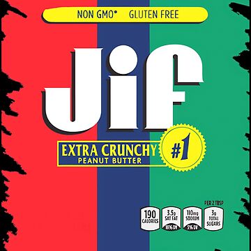 "Jif Crunchy Peanut Butter design " Essential T-Shirt for Sale by ...