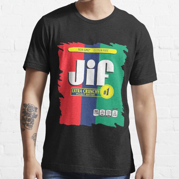"Jif Crunchy Peanut Butter design " Essential T-Shirt for Sale by ...