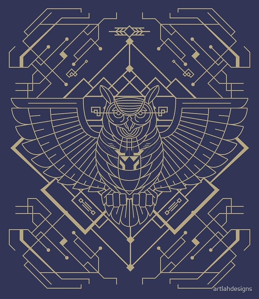 "Tech Owl" by artlahdesigns | Redbubble