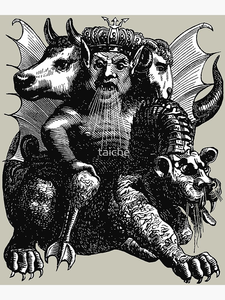 "The Demon Of Lechery And Lust Dictionnaire Infernal Cut Out" Poster ...