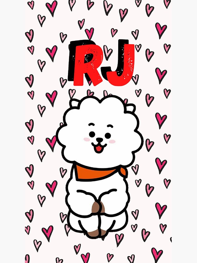 "BTS BT21 RJ LOVE" Sticker for Sale by BTSILGOB | Redbubble