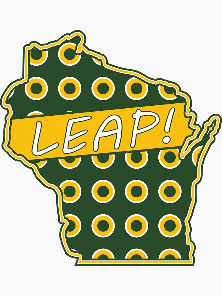 "Packers Map" Sticker by bobthesportsguy | Redbubble