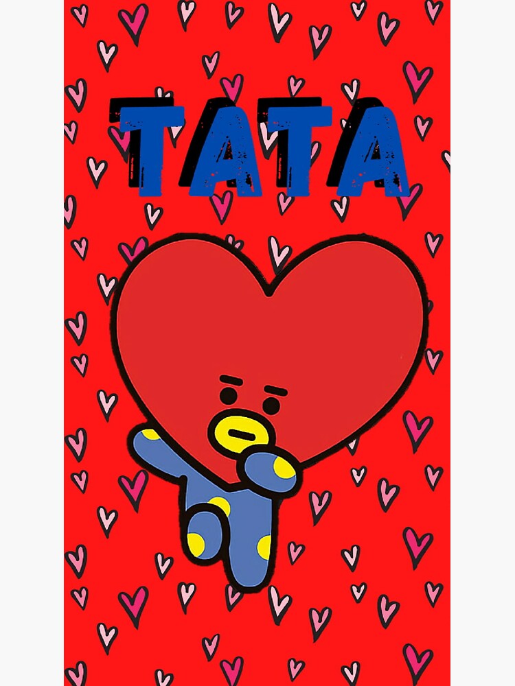"BTS BT21 TATA LOVE" Sticker for Sale by BTSILGOB | Redbubble
