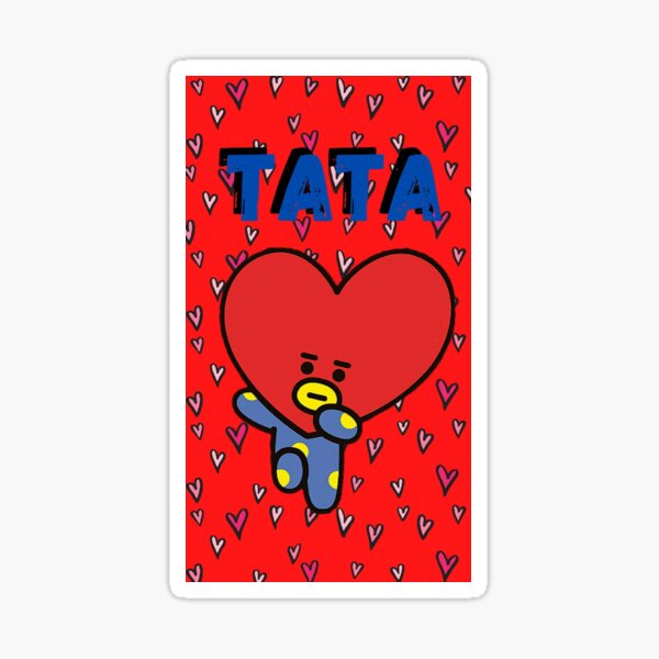 "BTS BT21 TATA LOVE" Sticker for Sale by BTSILGOB | Redbubble
