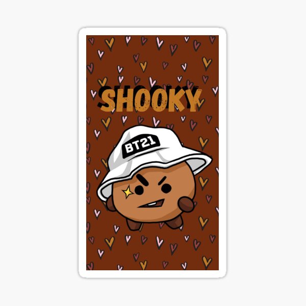"BTS BT21 SHOOKY LOVE" Sticker for Sale by BTSILGOB | Redbubble