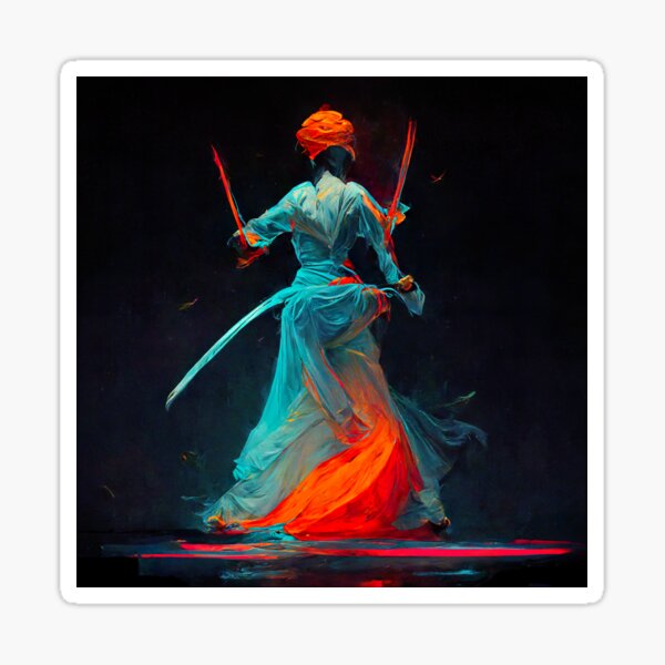 "The Sword Dancer" Sticker for Sale by MidSigma | Redbubble