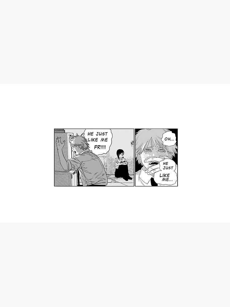 "Chainsaw Man Denji Kobeni He Just Like Me FR Manga Panel Meme" Coffee Mug for Sale by sodiepops ...