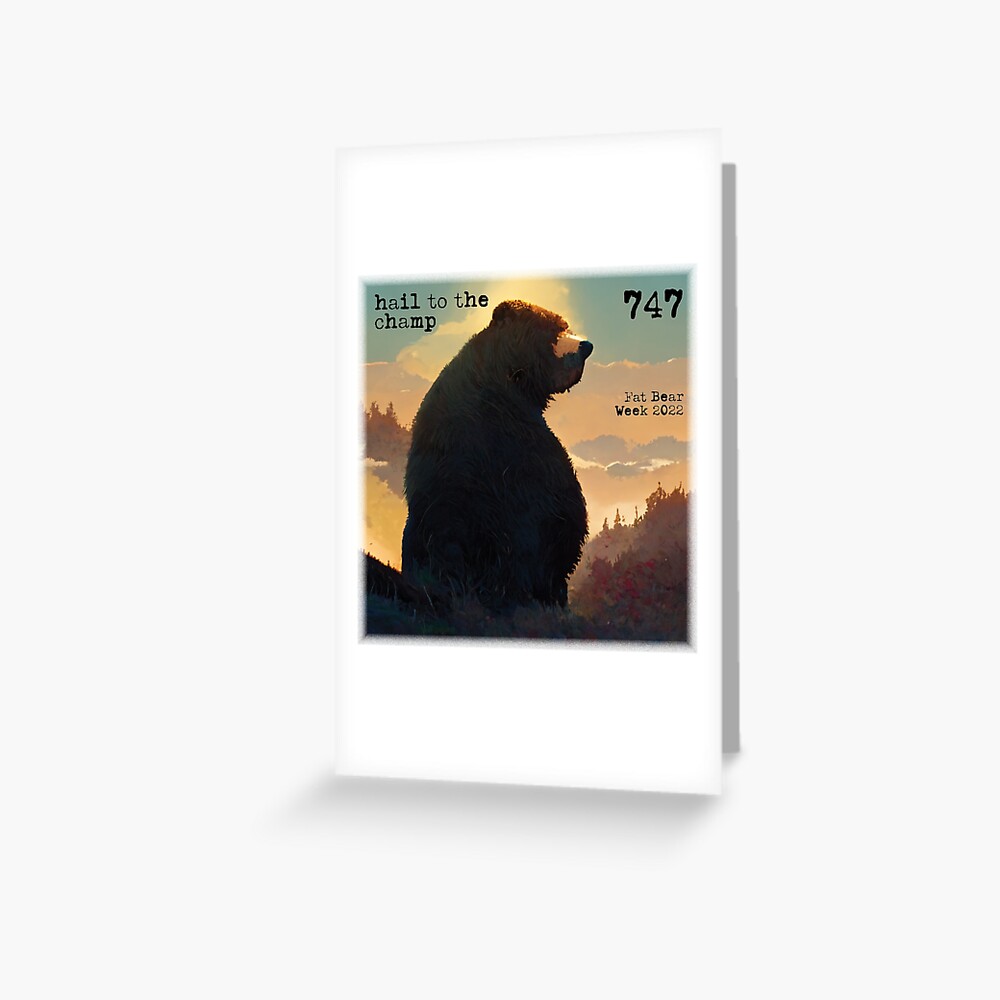 "Fat Bear Week Champion 747" Sticker for Sale by phoenixdark | Redbubble