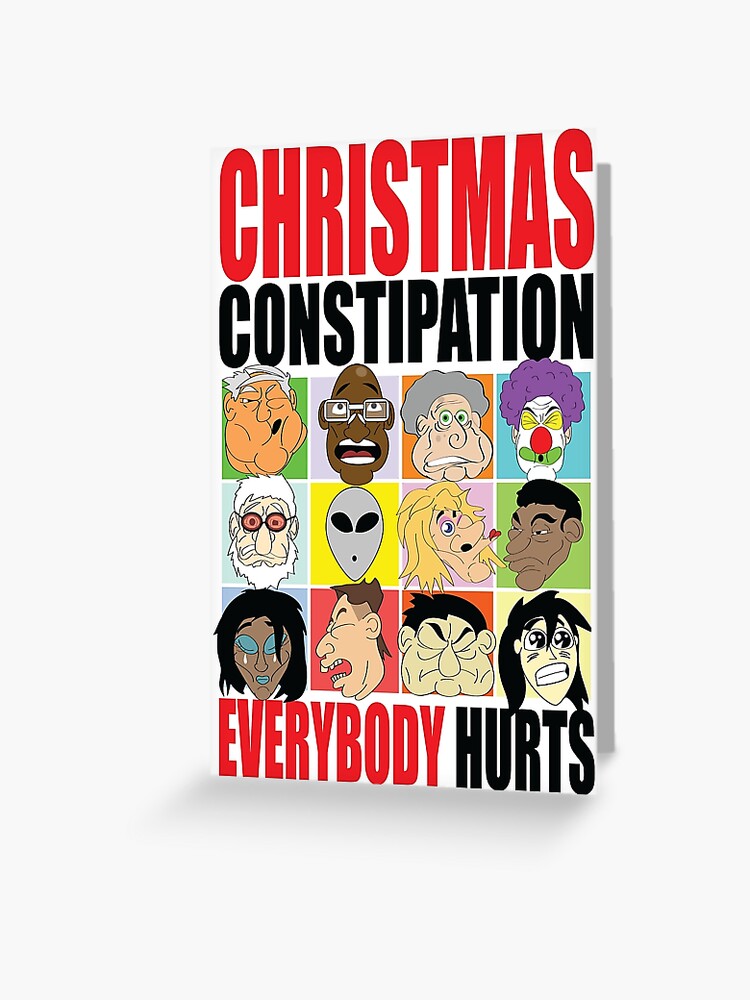 "Christmas constipation" Greeting Card for Sale by LostintheLines ...