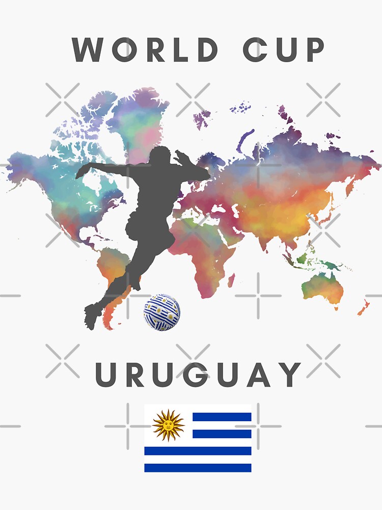 "World Cup Classic T-Shirt - World Map Design" Sticker for Sale by ...