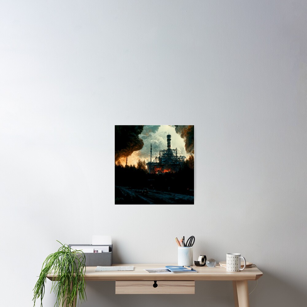 "Chernobyl Ukraine nuclear power plant" Poster for Sale by SkaryoDrawn ...