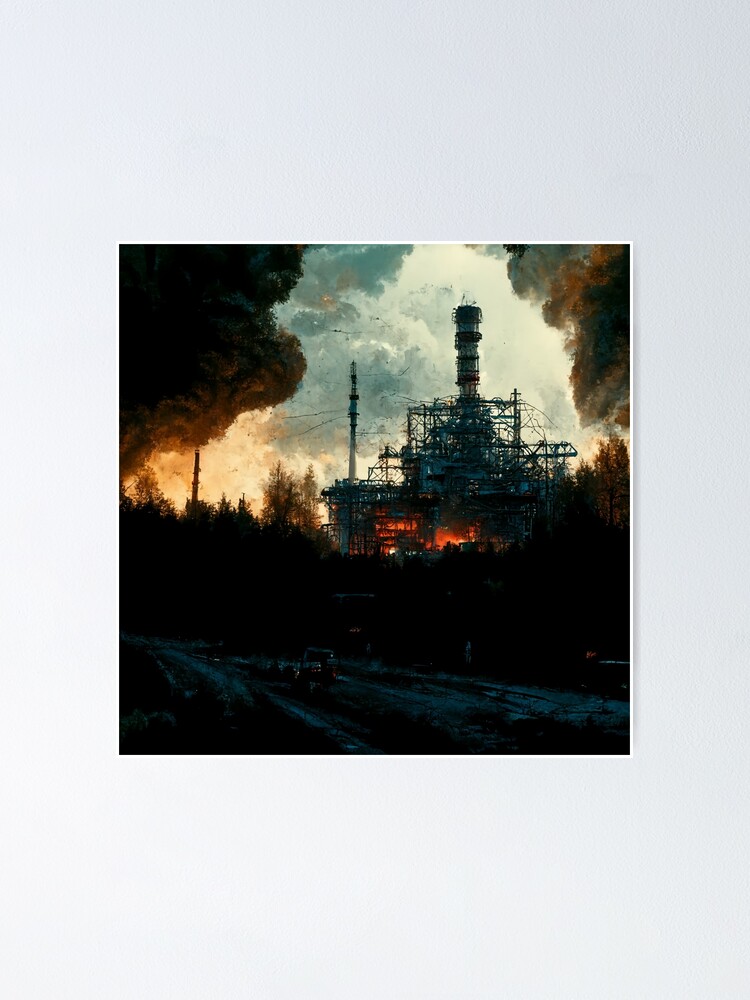 "Chernobyl Ukraine nuclear power plant" Poster for Sale by SkaryoDrawn ...