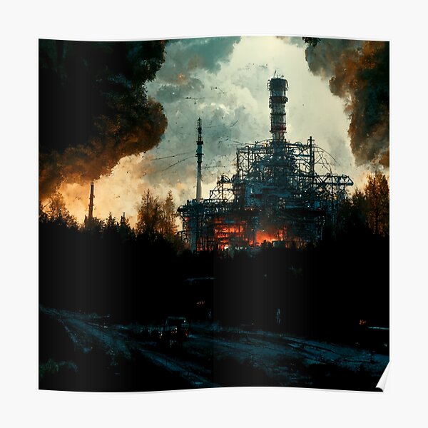 "Chernobyl Ukraine nuclear power plant" Poster for Sale by SkaryoDrawn ...