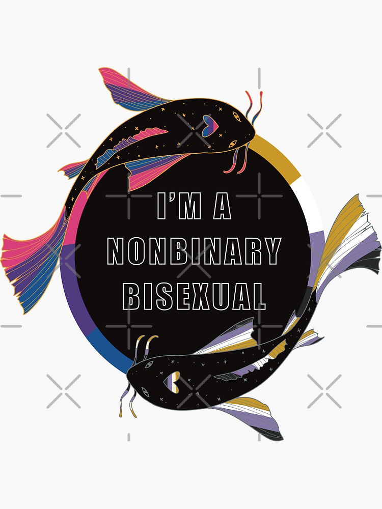 "Nonbinary and Bisexual Koi Fish" Sticker for Sale by Yourinnemagick ...