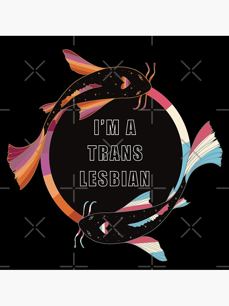 "Trans and Lesbian Koi Fish" Poster for Sale by Yourinnemagick | Redbubble