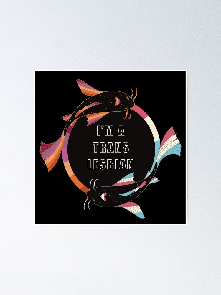"Trans and Lesbian Koi Fish" Poster for Sale by Yourinnemagick | Redbubble