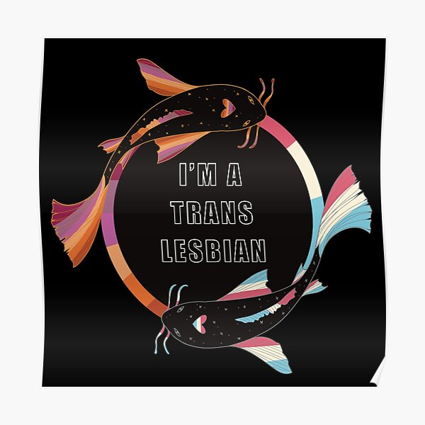 "Trans and Lesbian Koi Fish" Poster for Sale by Yourinnemagick | Redbubble