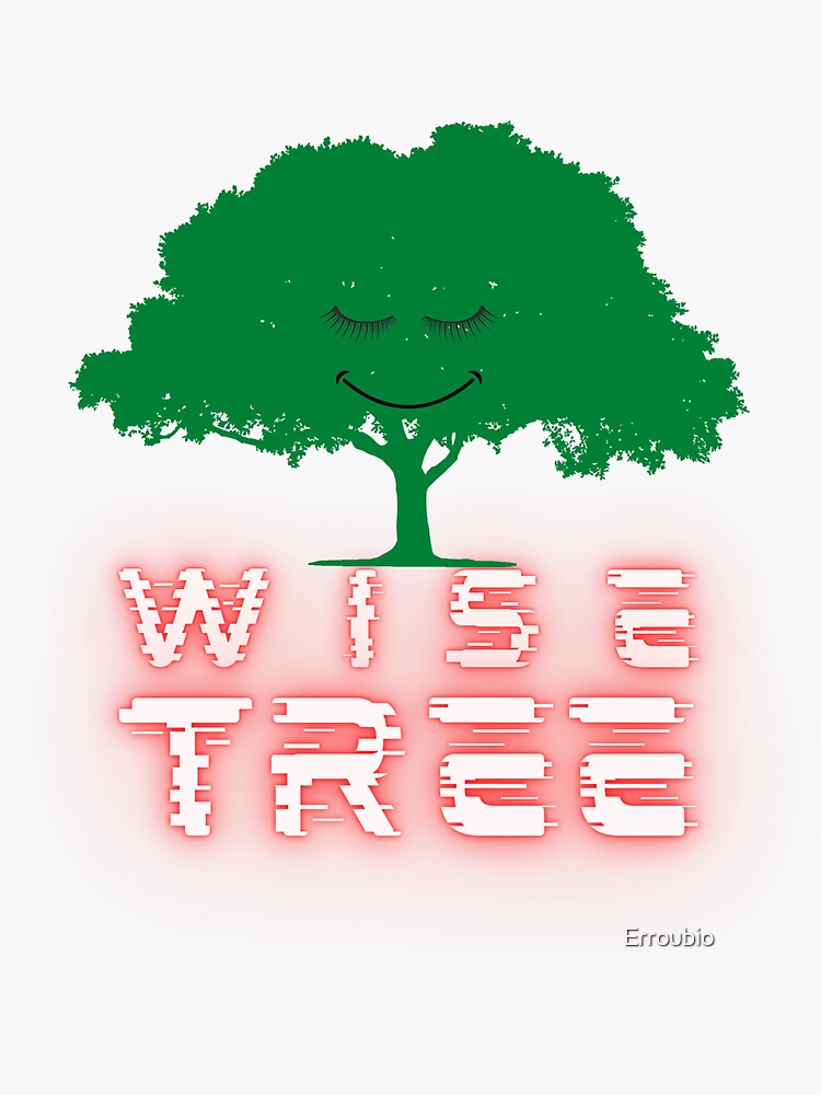 " wise mystical tree, wise mystical tree, t-shirt classic " Sticker for ...