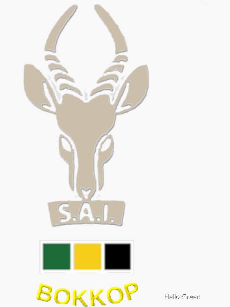 "Bokkop SA Infantry " Sticker for Sale by Hello-Green | Redbubble