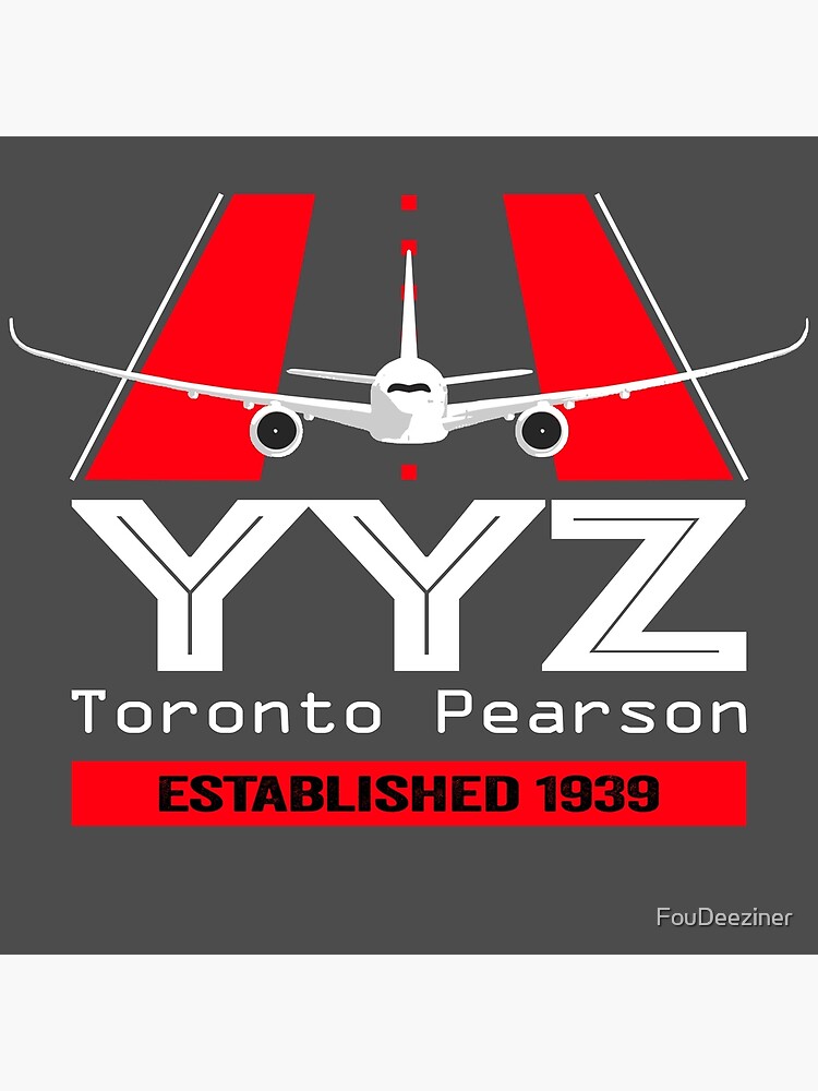"YYZ Toronto Pearson Canada Airport - Plane Design" Poster for Sale by ...