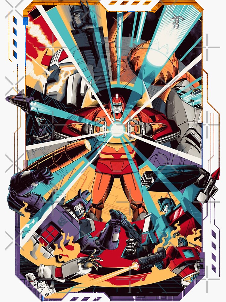 "Transformers The Movie 1986" Sticker for Sale by posterrifiq | Redbubble