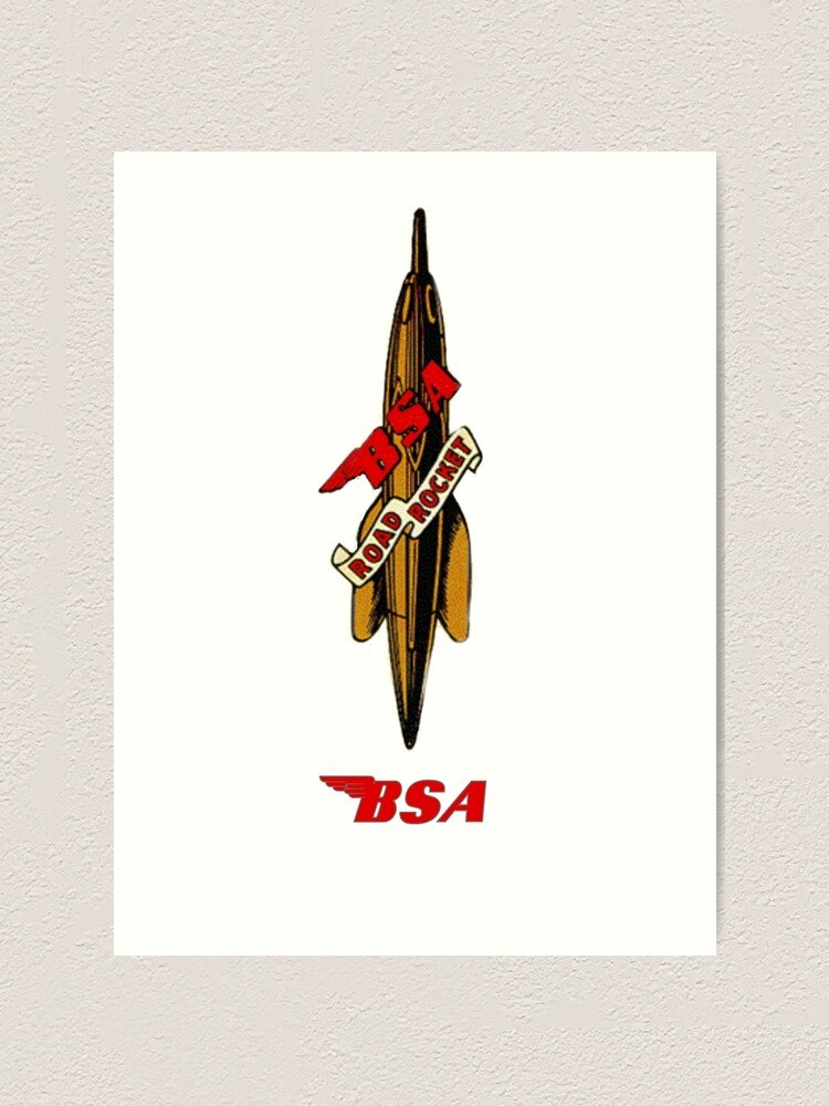 "VINTAGE BSA LOGO DESIGN" Art Print for Sale by cseely | Redbubble