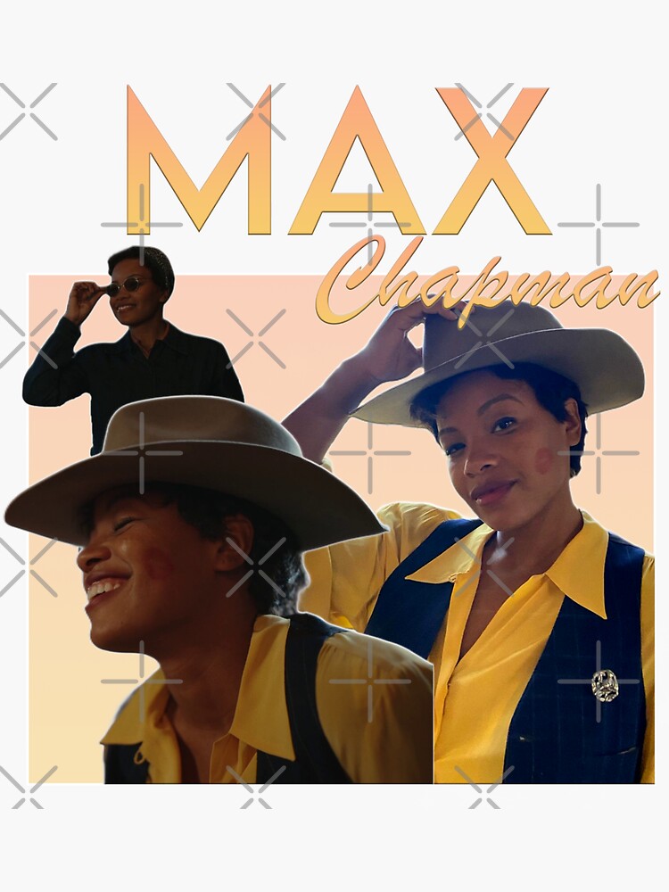 "Max Chapman Vintage Tee " Sticker for Sale by Sapphodramatic | Redbubble