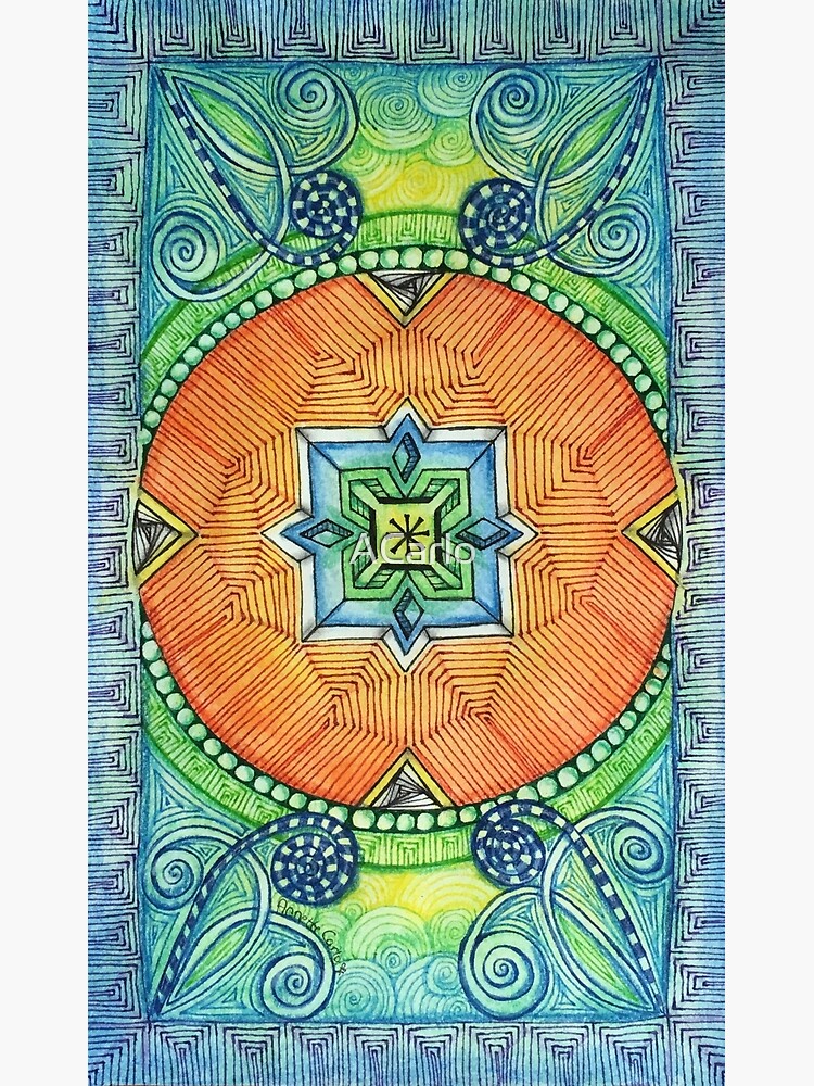 "Zendala, Mandala of Color" Poster by ACarlo | Redbubble